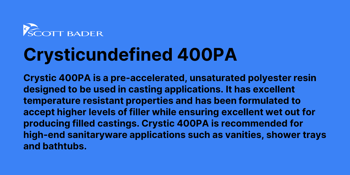 Crystic® 400PA | Scott Bader