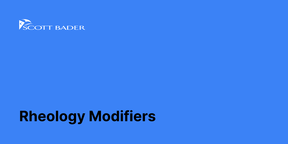 Rheology Modifiers | Scott Bader