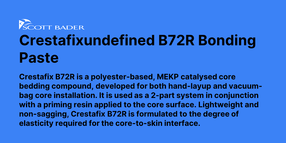 Crestafix® B72R Bonding Paste | Scott Bader